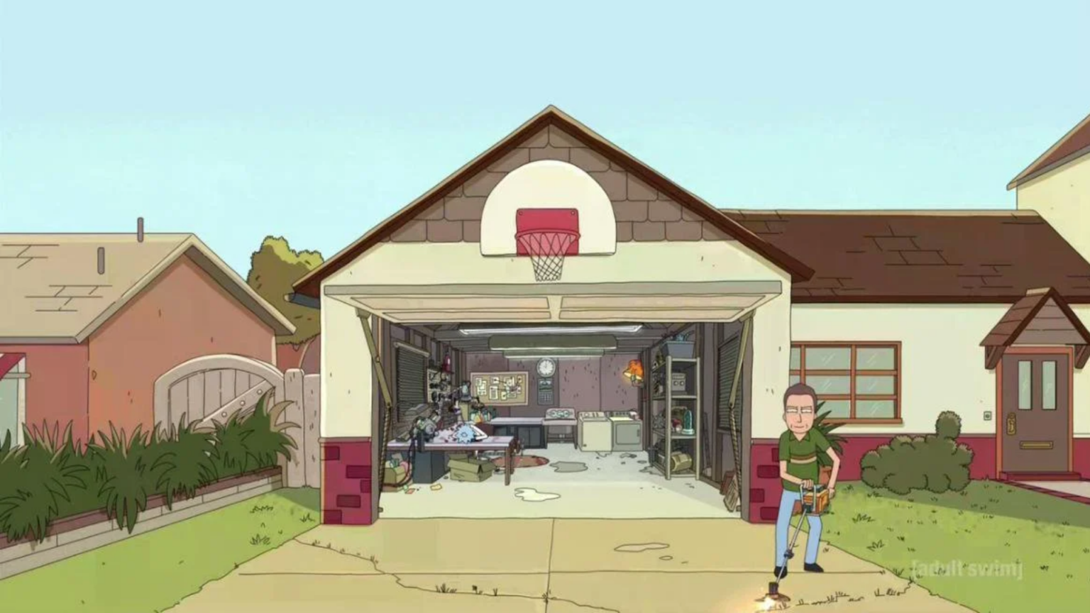 Rick and Morty, House background for your Online Meetings
